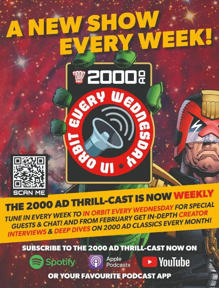 2000 AD Thrill-Cast: Three New Shows to Tune Into | Comic Book News UK